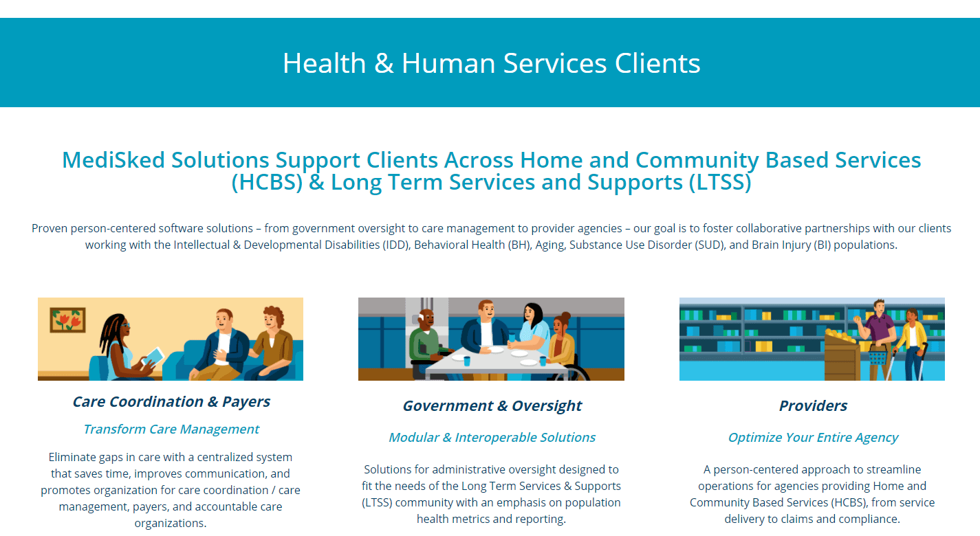 Health & Human Services Clients - MediSked, LLC